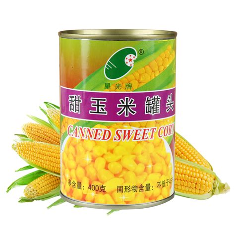 星光甜玉米粒罐头400g即食甜玉米粒榨汁烘焙餐饮原料寿司材料食材 虎窝淘