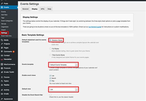 How To Setup Events Plugin Settings ThemeMotive Support