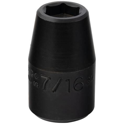 Power Socket 12 Drive 716 Hex Black Finish 6 Points