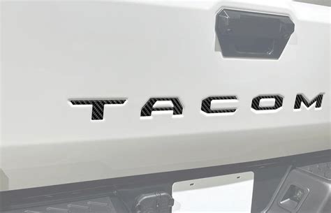 2024 Toyota Tacoma Domed Tailgate Letter Inserts Stickerfab