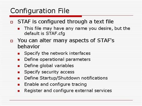 Software Testing Automation Framework STAF Open Source Testing
