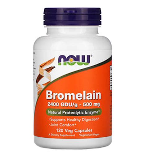 Bromelain 500 Mg 120 Veg Capsules Now Foods Sitename Glocalzone