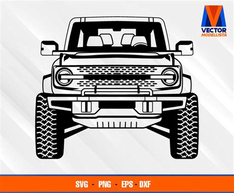 New Generation Lifted Bronco Suv SVG EPS PNG Dxf Vector Art