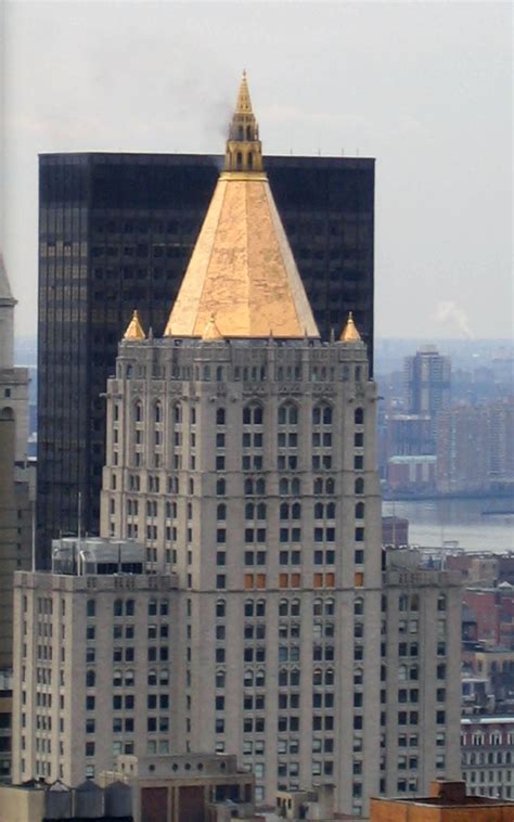 New York Life Insurance The Gilded Peak Of The Building Is Like The