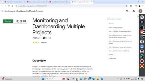 Monitoring And Dashboarding Multiple Projects Lab Solution