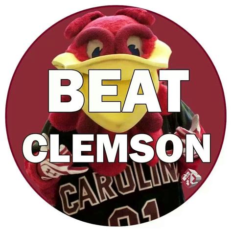 Beat Clemson South Carolina Gamecocks Football Gamecock Nation Clemson Usc Go Gamecocks