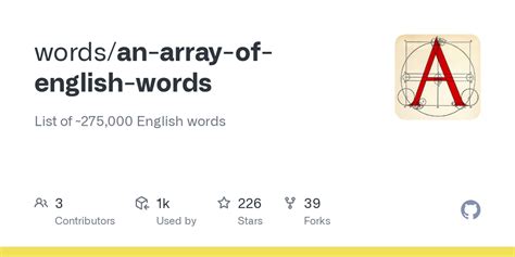 An Array Of English Words Index Json At Master Words An Array Of English Words GitHub
