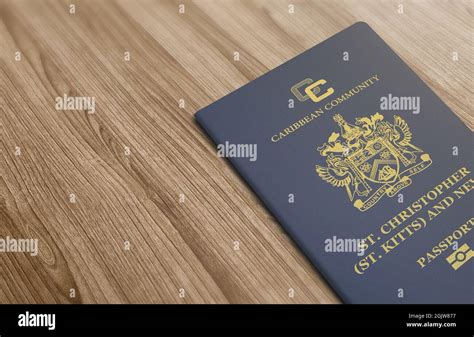 Saint Kitts And Nevis Passport British Commonwealth Country Stock