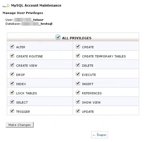 Crearea unei baze de date MySQL în Cpanel Lumea lui Bobses