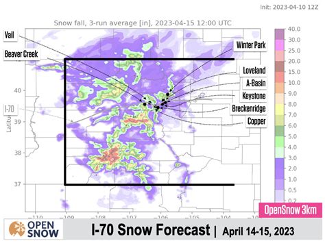 Gorgeous Weather Snow Returns Friday I 70 Daily Snow Forecast Opensnow