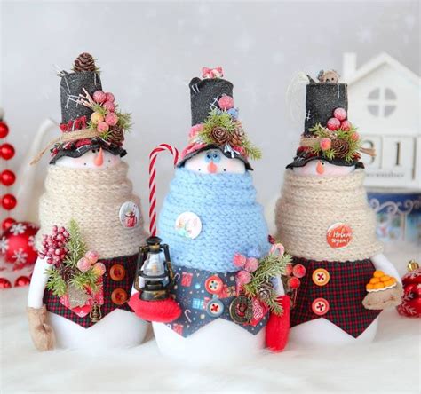 Новогодние игрушки снеговики On Instagram Трое из ларца☃️☃️☃️