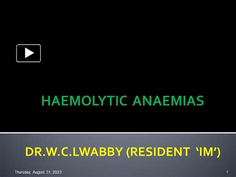 Ppt Hemolytic Anemoa Powerpoint Presentation Free To Download Id