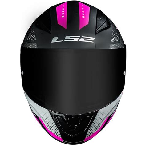 Capacete Ls2 Ff353 Rapid Doom Rosa Grid Motors