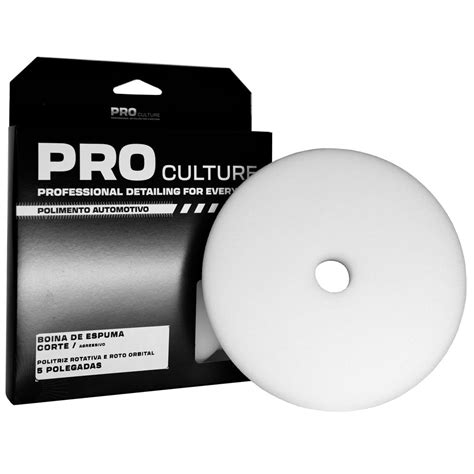 Boina De Espuma Branca Pro Culture Corte Com Furo 5 Polegadas Carxparts
