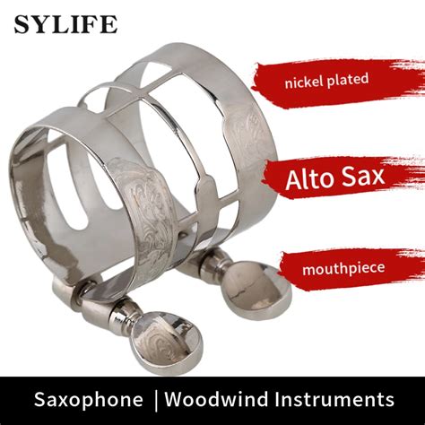 Nickel Plated Sax Alto Saxophone Mouthpiece Ligatu Grandado