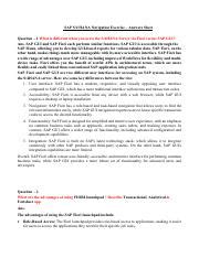 Understanding SAP S HANA Navigation And Fiori Interface Course Hero