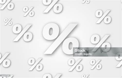 백분율 기호의 벡터 이미지입니다 흰색 배경에 벡터 퍼센트 그림 원활한 패턴 쉽게 편집 그림을 위해 그룹화 된 레이어 디자인용