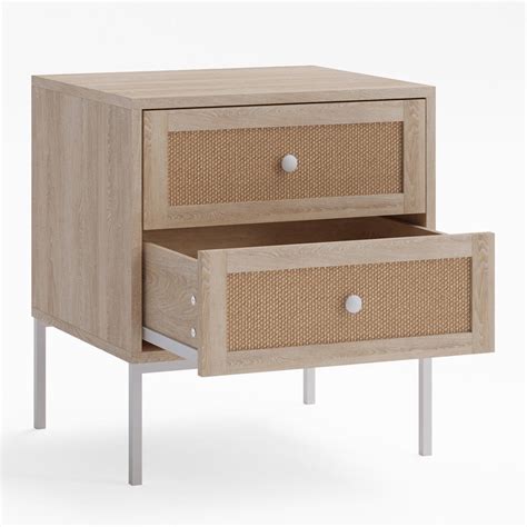 Rattan Cane Bedside Table With Drawers Bunnings Australia