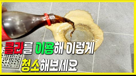 콜라 만능세제로 부엌 화장실 청소 방법 제가 한 번 해봤습니다 Youtube