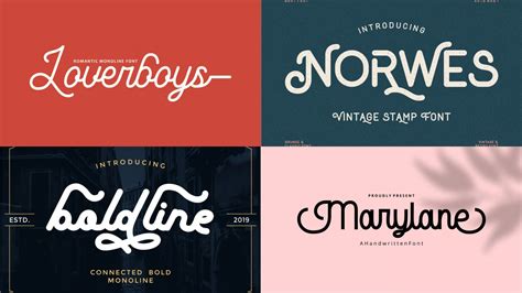 30 Monoline Fonts That Create Clean Consistent Designs In 2026