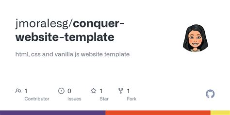Github Jmoralesgconquer Website Template Html Css And Vanilla Js