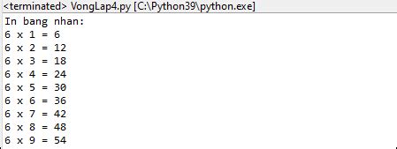 Ngôn ngữ Python Bài tập vòng lặp trong Python