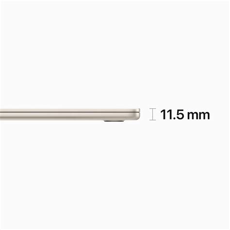 Apple Macbook Air Laptop M Chip Built For Apple Intelligence Gb Memory Gb Ssd Starlight
