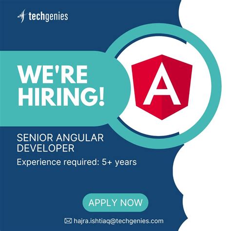 hajra ishtiaq linkedin‘de hiring angulardeveloper techgenies