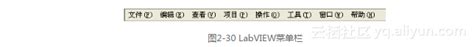 《精通labview虚拟仪器程序设计与案例实现》一25 Labview菜单栏及工具栏 阿里云开发者社区