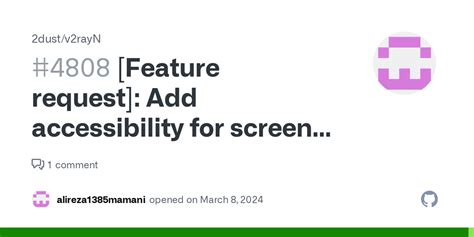 Feature Request Add Accessibility For Screen Readers For Your App · Issue 4808 · 2dust
