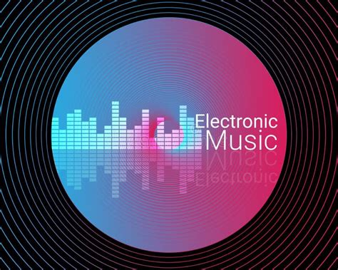 Abstract Electronic Music Background Illustration Stock Vector Illustration Of Black Color