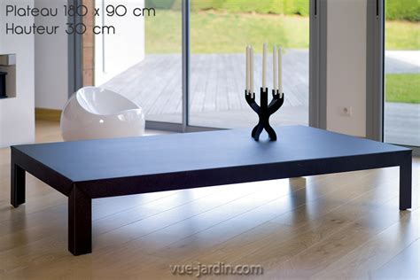 Table Basse Rectangle Pour Jardin 180x65cm Zef Matière Grise Vue