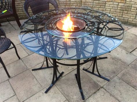 Custom Glass Fire Table Cornwall Glass