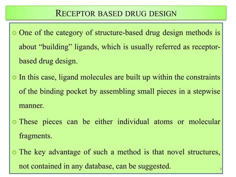 De Novo Drug Design Ppt
