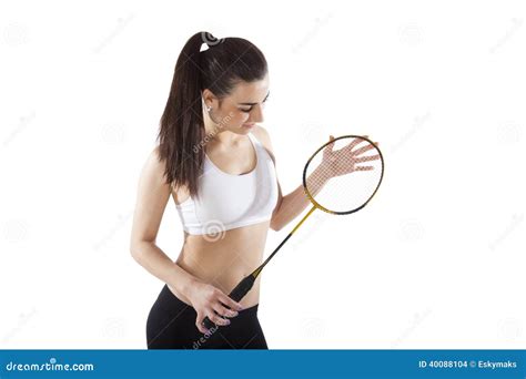 479 Girl Holding Badminton Racket White Photos Free And Royalty Free