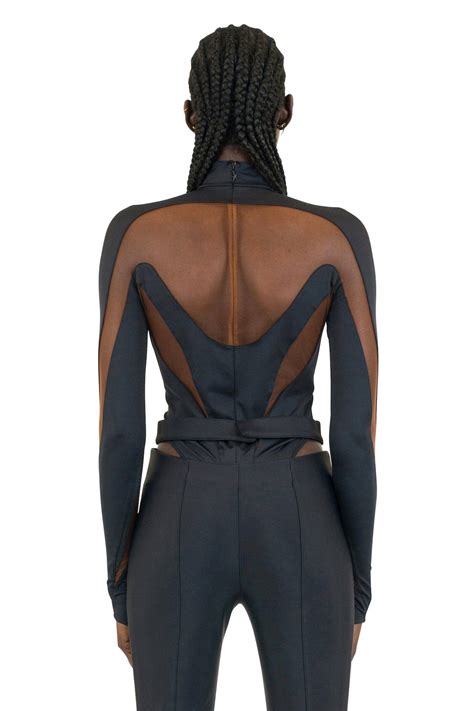 Mugler Ss23 Eco Sport Lycra Body Open Chest Antidote Fashion And