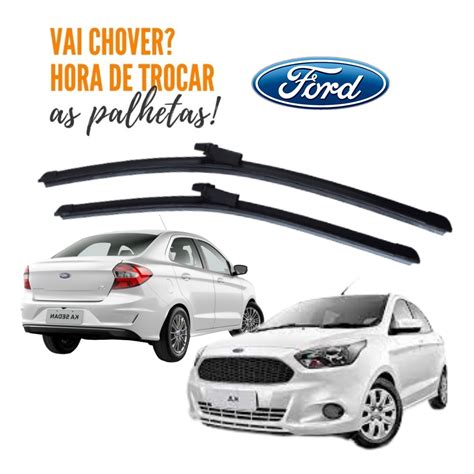 Par Palheta Limpador Parabrisa Ford Ka Sedan 2014 2015 2016 2017 2018