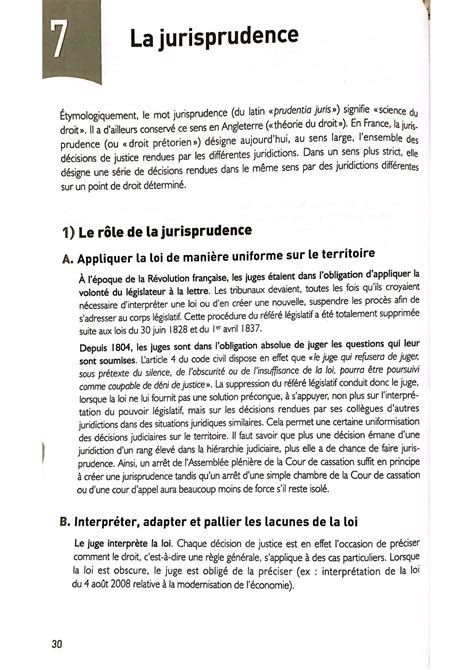Jurisprudence Introduction Au Droit Privé Et Au Droit Des Personnes