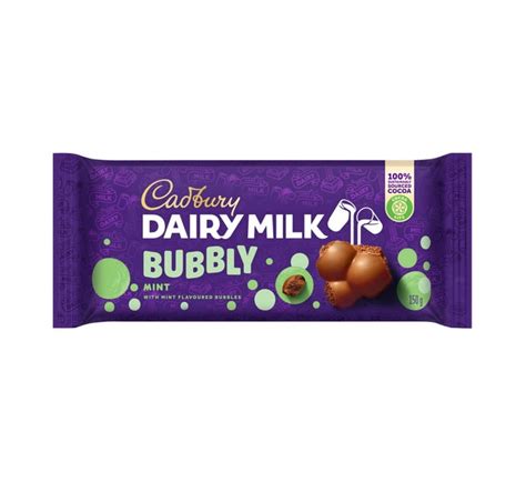 Someones In A Makro Cadbury Bubbly Slab Mint 1 X 150g Mood