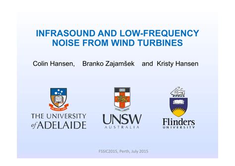 Pdf Infrasound And Low Frequency Noise From Wind Turbines