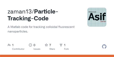 Github Zaman Particle Tracking Code A Matlab Code For Tracking Colloidal Fluorescent