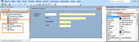VBA Criando um formulário de Pesquisas VBA Criando um formulário de Pesquisas