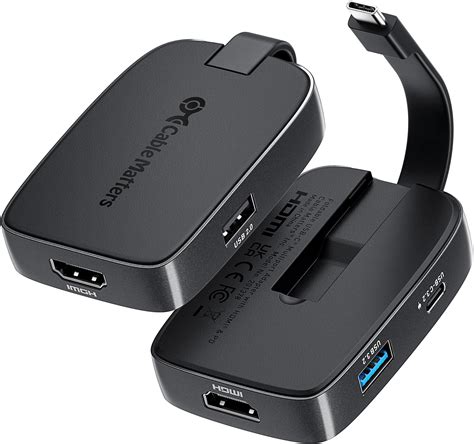 Cable Matters 4 In 1 Portable Usb C Hub Hdmi 4k60hz And 100w
