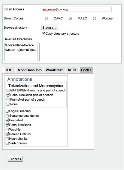 anc2go interface with conll output chosen download scientific diagram
