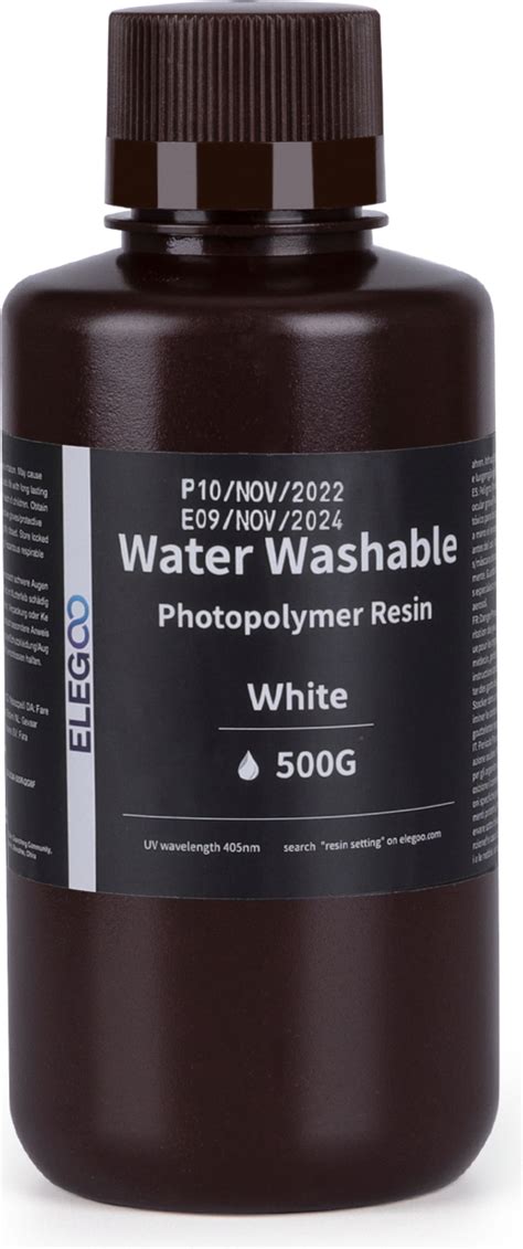 Elegoo Water washable resin white - 3DJake International