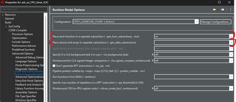tms320f28069m program will not fit into available memory c2000