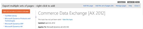 Ax Content Create Your Own Pdf Guides From Technet Content Microsoft