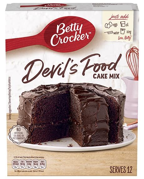 Betty Crocker Devils Food Cake Mix 425g Convenience Shop Online