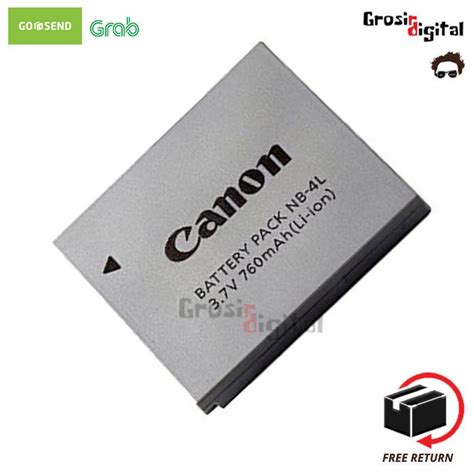 Jual Battery Baterai Batre Canon NB 4L Shopee Indonesia