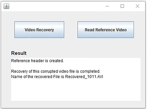 Gui For Reconstruction Of A Corrupted Video Download Scientific Diagram